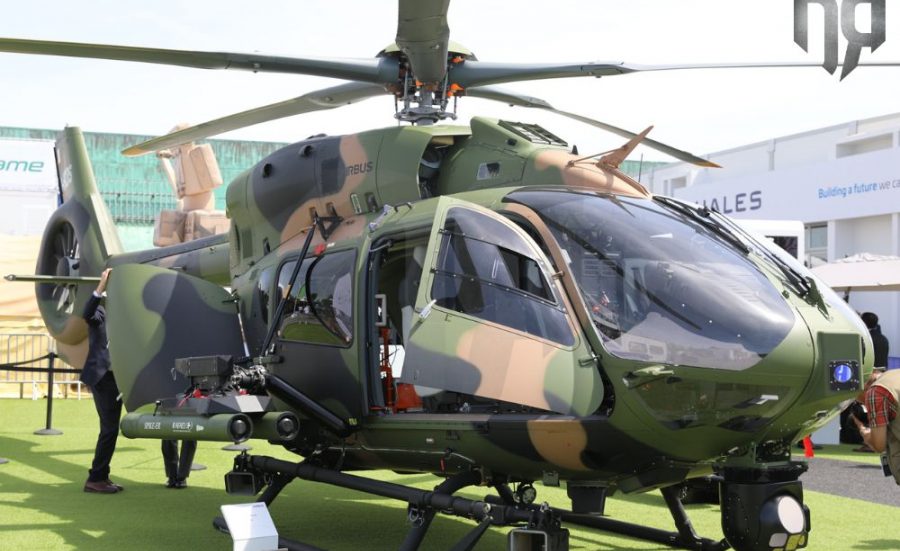 EUROSATORY 2022 | Presentation of Airbus H145M with SPIKE ER-2 missiles ...