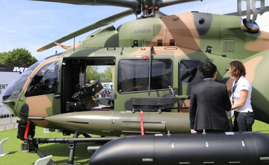 EUROSATORY 2022 | Presentation of Airbus H145M with SPIKE ER-2 missiles ...