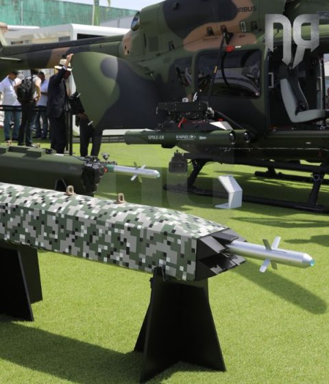 EUROSATORY 2022 | Presentation of Airbus H145M with SPIKE ER-2 missiles ...