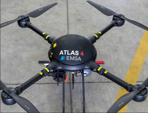 EMSA | Sniffer drone of Greek ALTUS LSA to monitor ship emissions on Mediterranean Sea coast ...