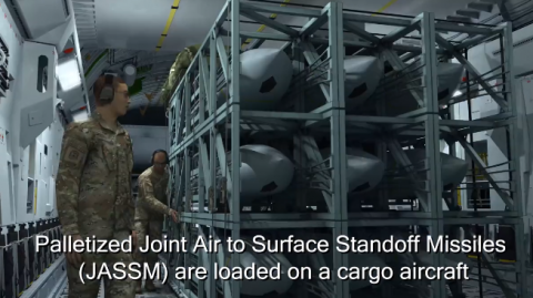Rapid Dragon | JASSM cruise missile launch from a US MC-130 aircraft ...