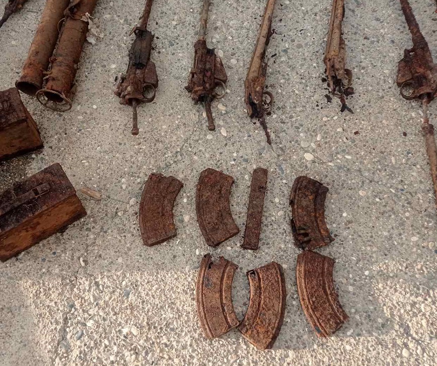Cyprus Police | Inoperable oxidized firearms found in cache - Photos ...