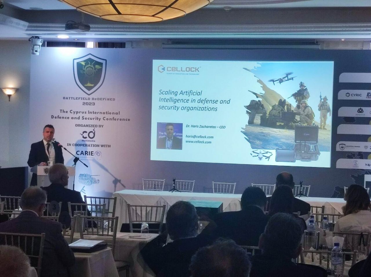 CELLOCK | Η κυπριακή εταιρεία τεχνολογίας πληροφοριών και ΑΙ στο διεθνές συνέδριο BATTLEFIELD ...