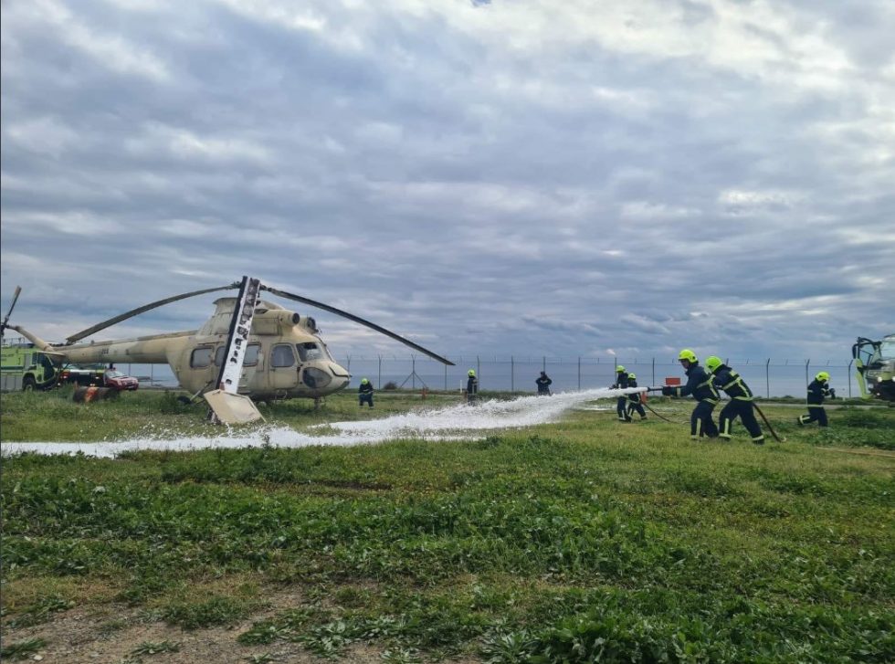Fire Service | Rescue and firefighting exercise on a Military ...