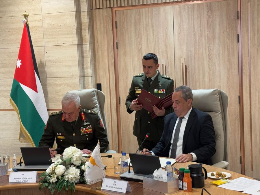 Cyprus | The Minister of Defence in Jordan - Signing of a Defence ...